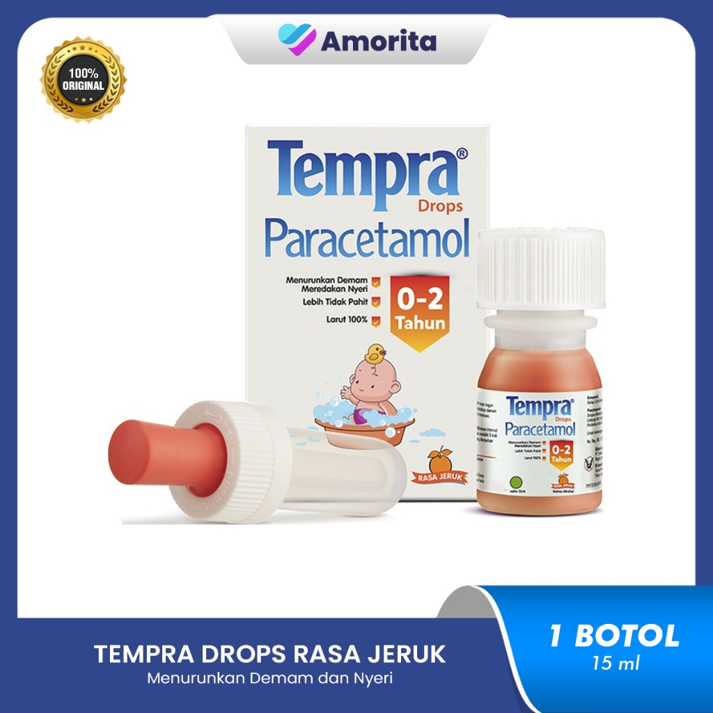 Jual Tempra Drops Sirup Paracetamol Anak (0-2 Tahun) Rasa Jeruk 15ml ...