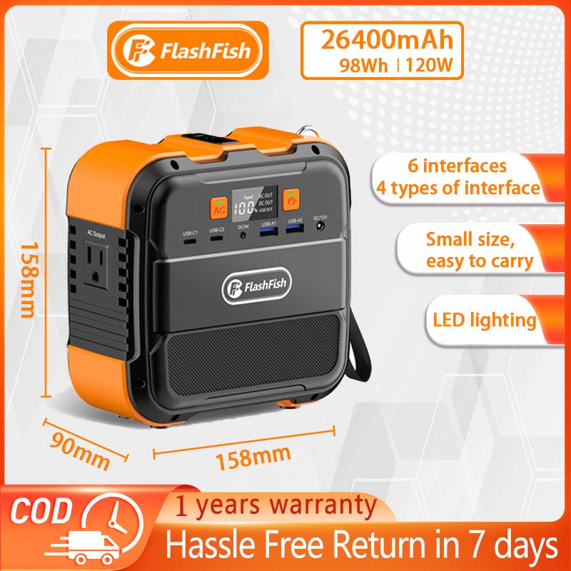 Jual FlashFish A101 220V 120W Solar Generator Portable Power Station ...
