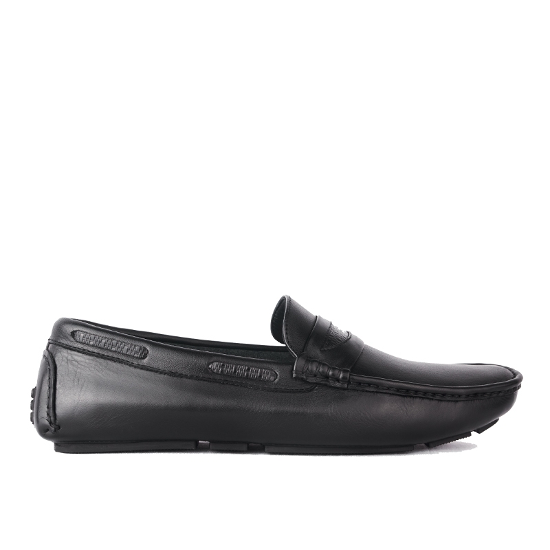 Jual Sepatu Casual Pria Loafer Moccasin Gino Mariani Gassan Hitam ...