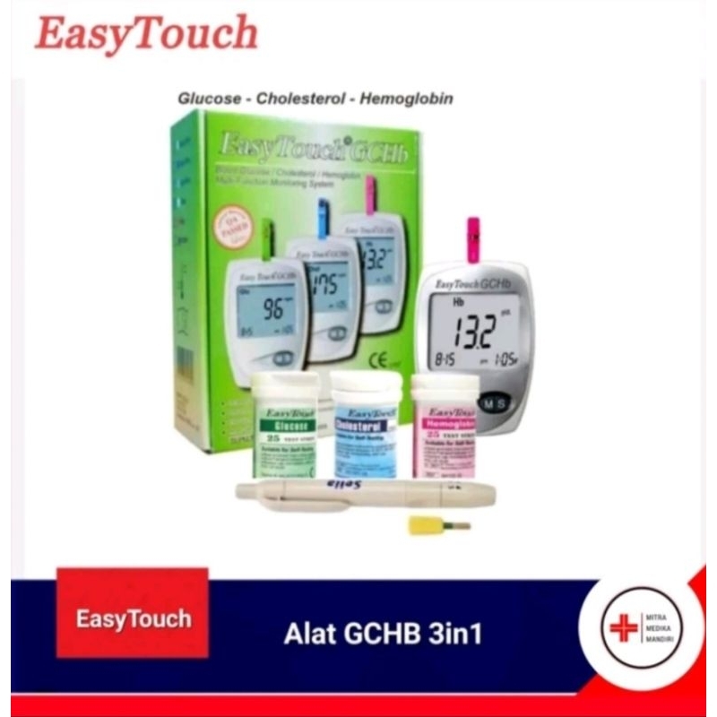 Jual Easytouch GCHB 3in1/Easytouch Hb Alat Cek Test Hemoglobin | Shopee ...