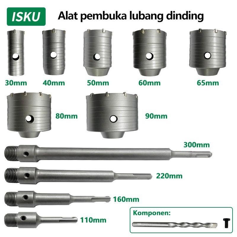 Jual ISKU Mata Bor Hole Saw beton/mata bor tembok beton/Pelubang Beton ...