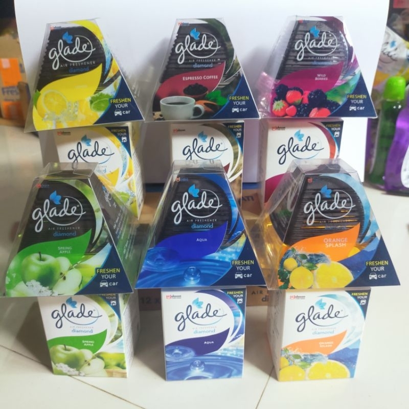 Jual Glade Diamond Air Freshener Car Parfume 80 ml | Shopee Indonesia