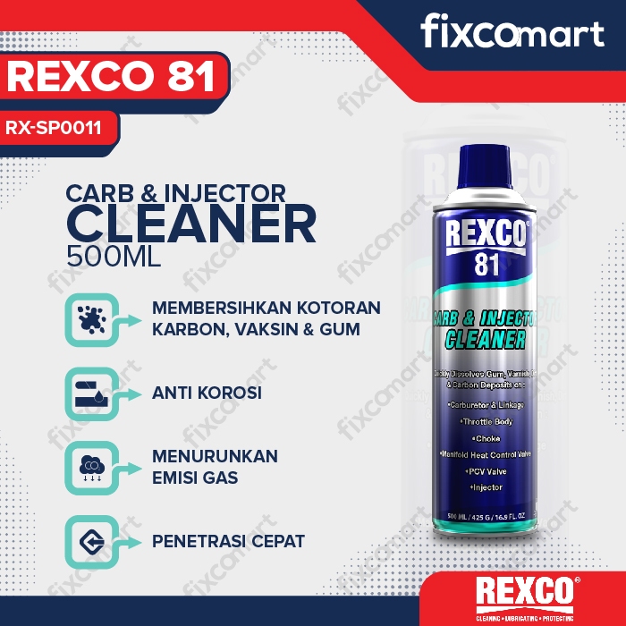 Jual Rexco 81 Pembersih Karburator & Injector/ Carb & Injector Cleaner ...