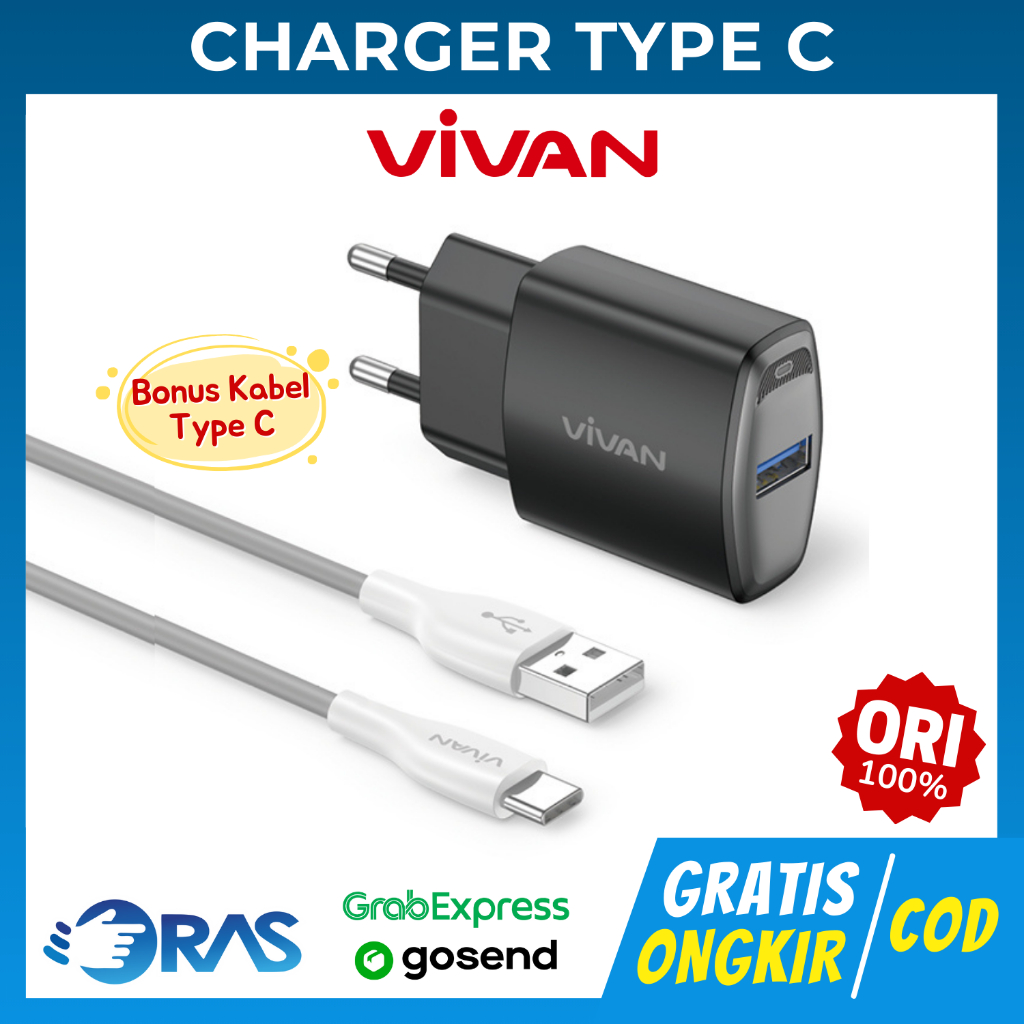 Jual Charger Fast Charging 18W 3A Type C - Tipe C Carger Cesan Casan HP ...