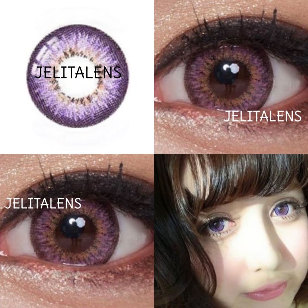 Jual J72 Softlens Ungu Cantik Violet Douyin Diameter 14,5 MM Big Eyes ...