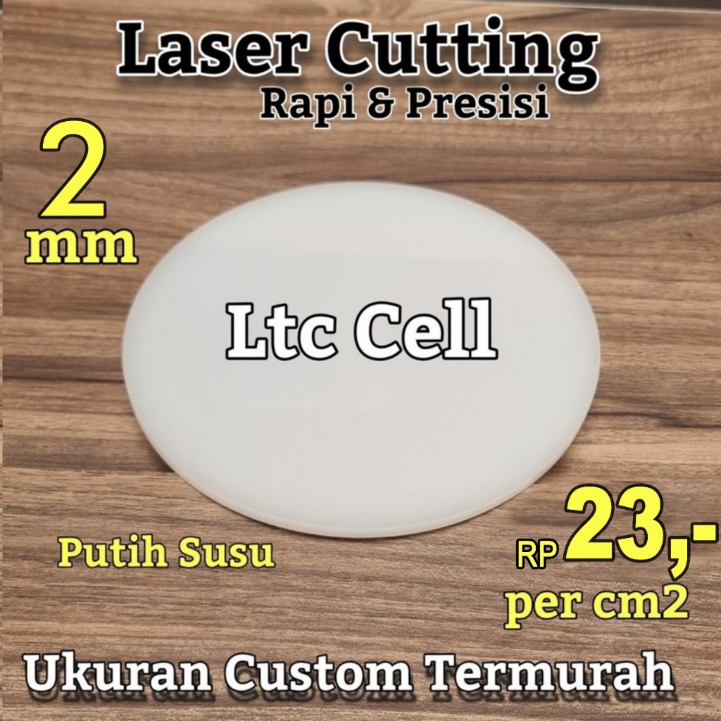 Jual Acrylic 2mm 3mm 5mm Diameter Bulat Lembaran Putih Susu Akrilik Custom POTONG LASER | Shopee ...