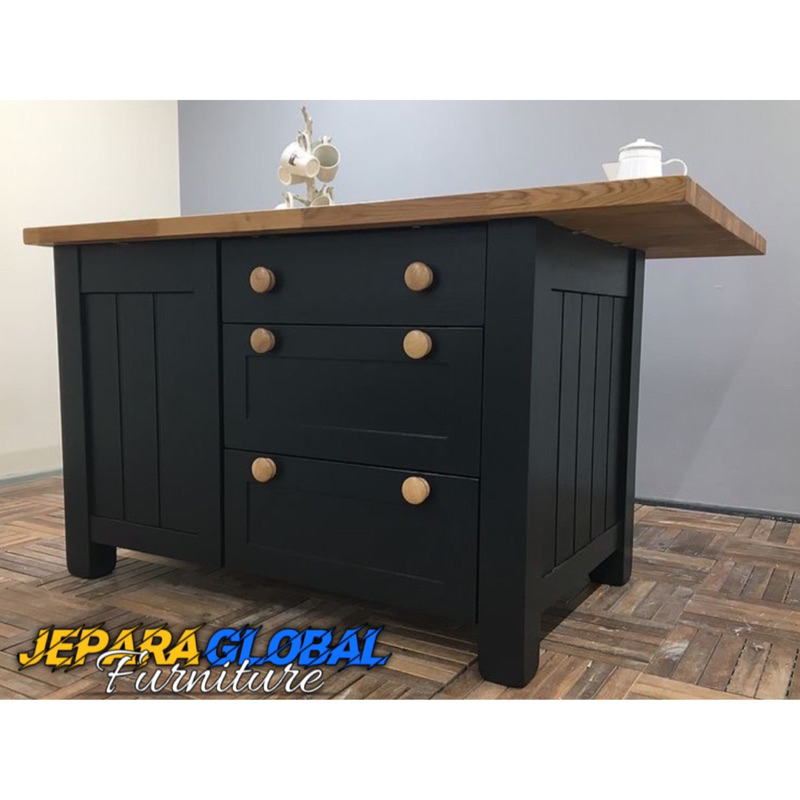 Jual Kitchen Island Laci black duco - Meja Dapur duco - meja dapur ...