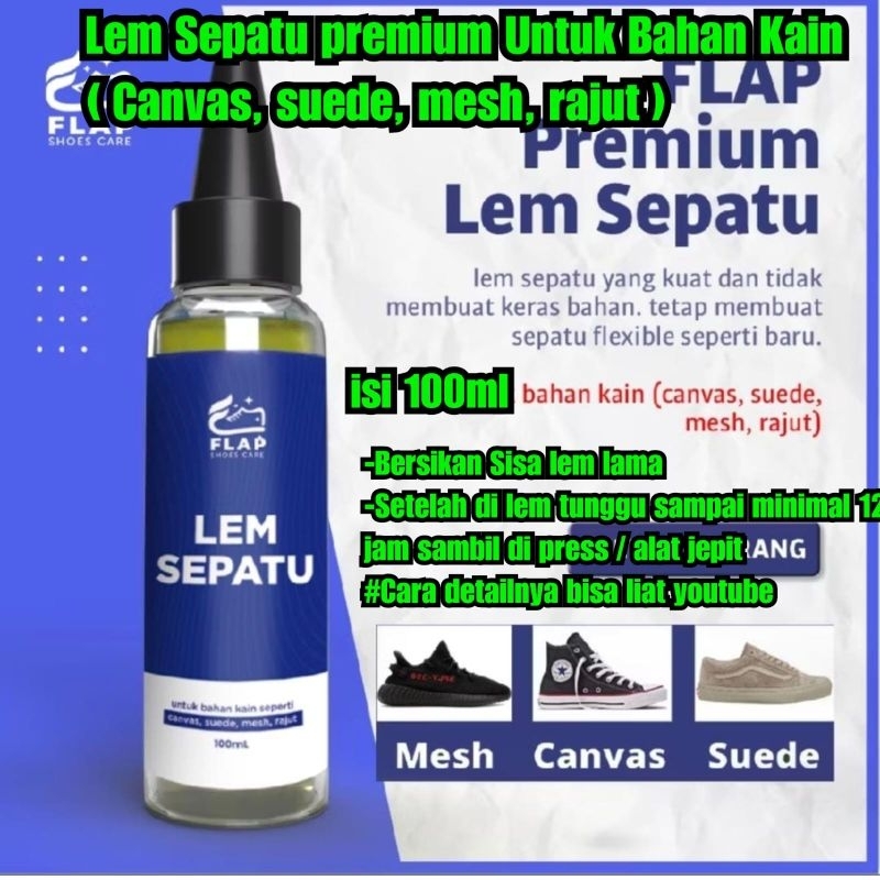 Jual Lem sepatu Original Pabrik khusus bahan kain canvas suede mesh ...