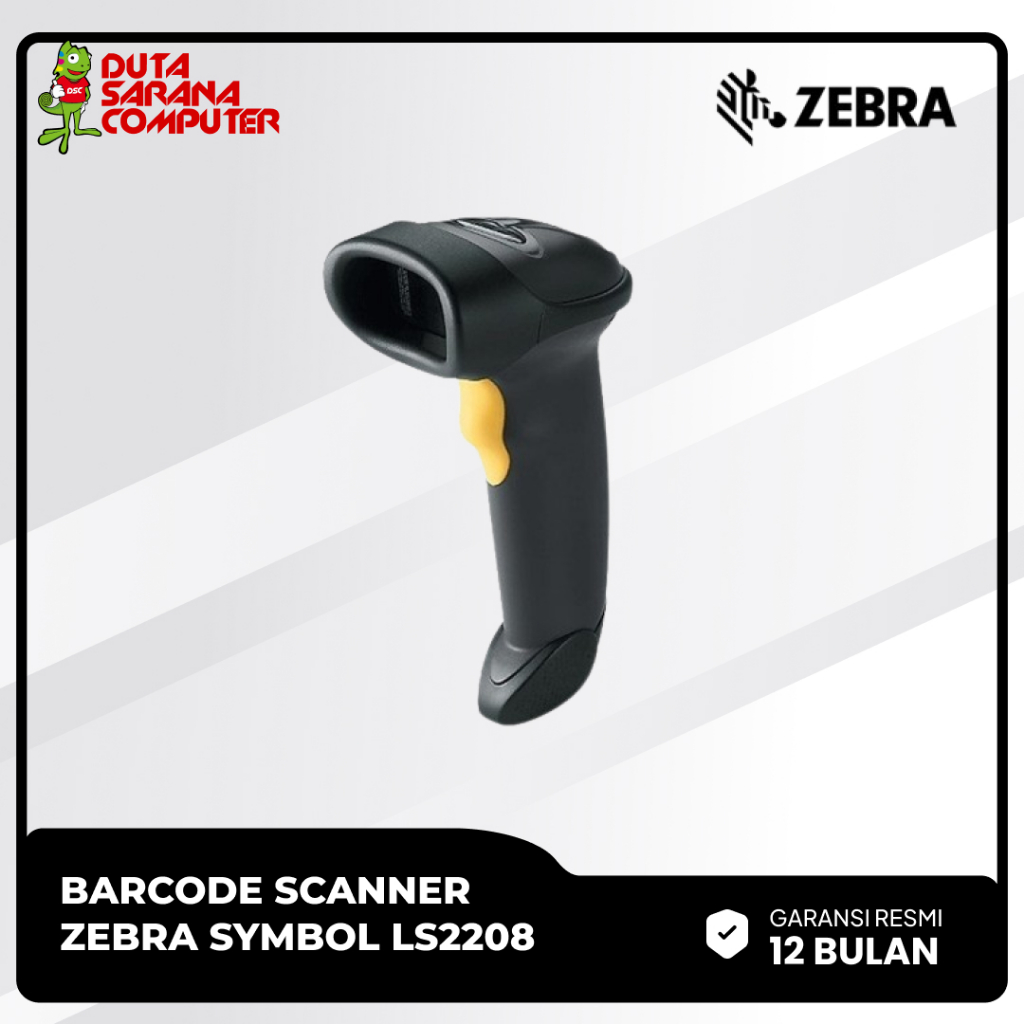 Jual BARCODE SCANNER ZEBRA SYMBOL LS-2208 AUTOLASER DENGAN STAND ...