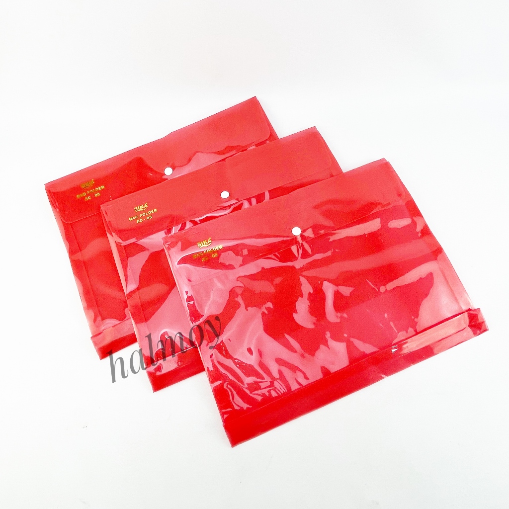 Jual MAP PLASTIK KANCING UKURAN FOLIO WARNA MERAH | Shopee Indonesia