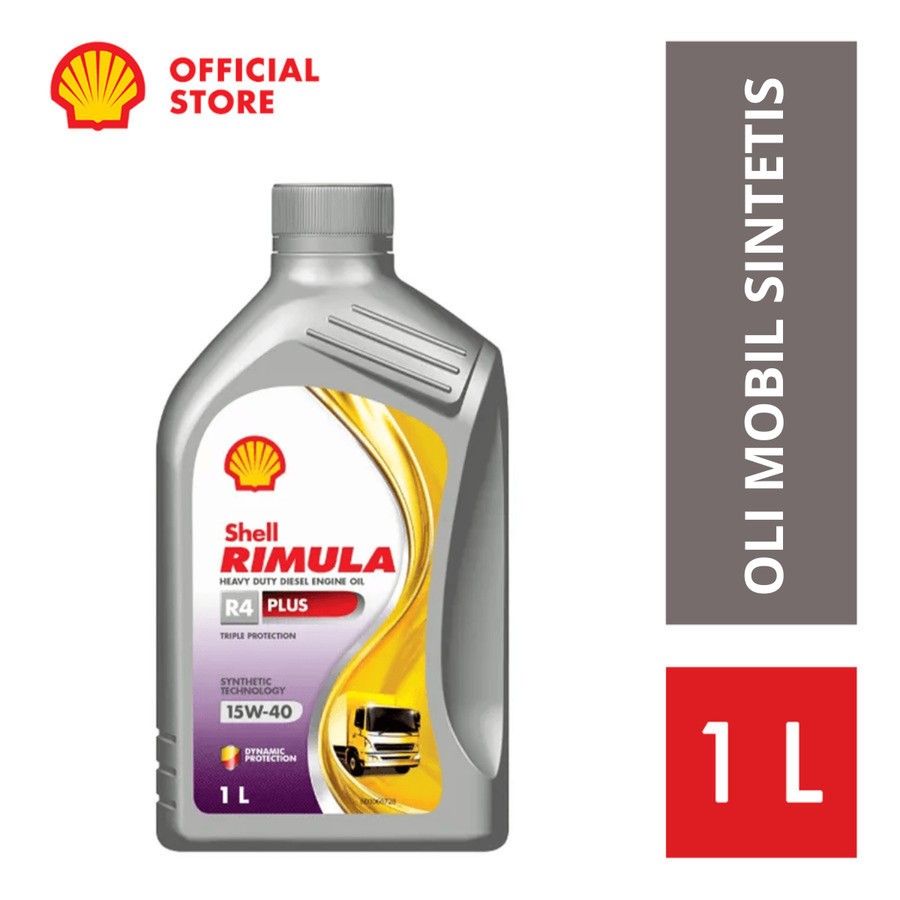 Jual Pelumas Oli Mesin Mobil Diesel - SHELL RIMULA R4 PLUS 15W-40 Botol ...