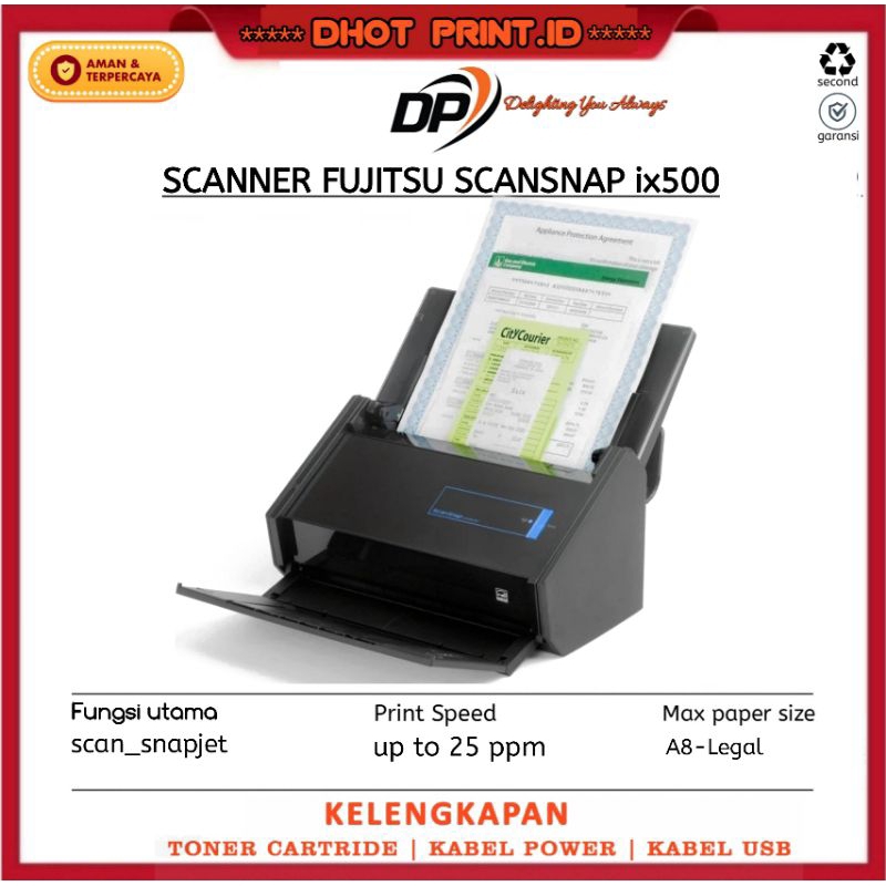 Jual Scanner Fujitsu scanSnap iX500 bergaransi | Shopee Indonesia