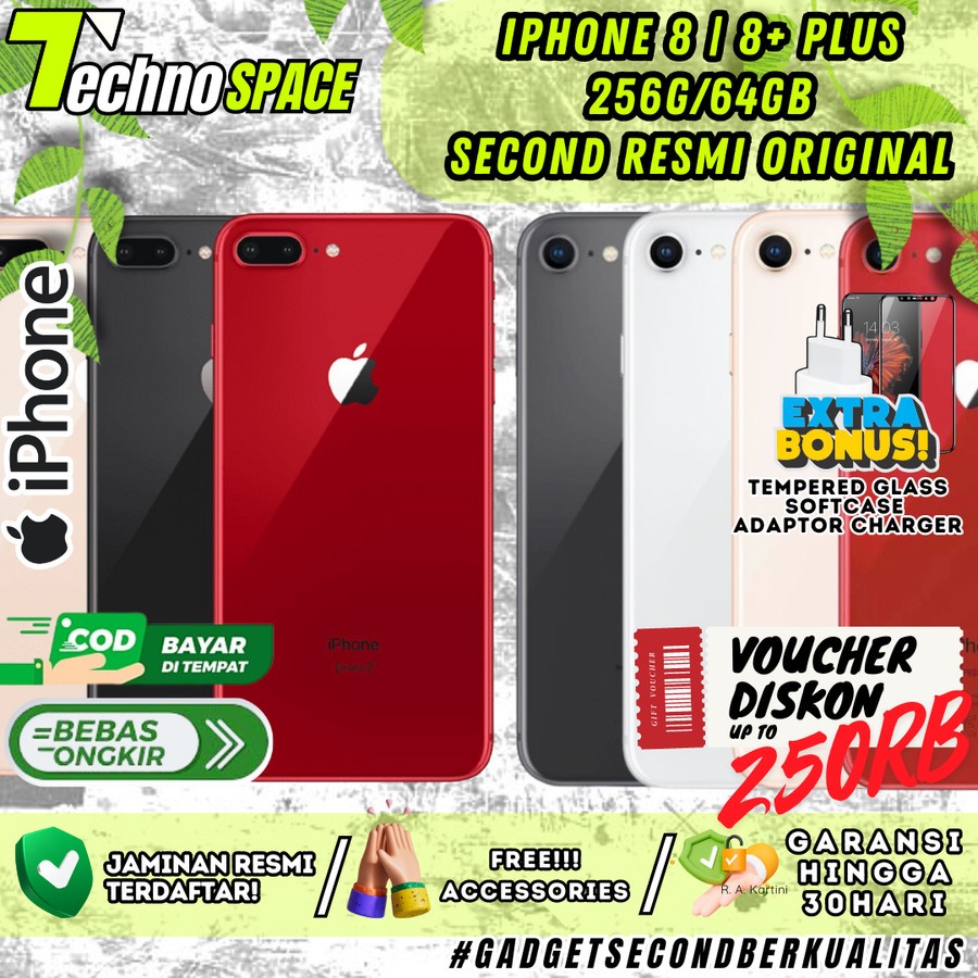 Jual iBox | Apple iPhone 8 | 8+ Plus 256GB 64GB Second Original Resmi ...