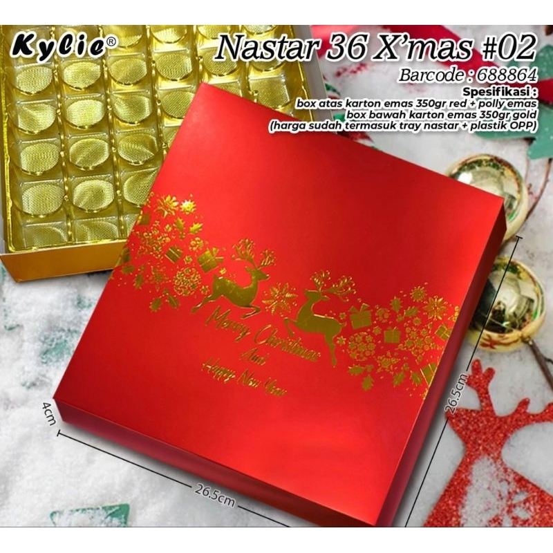 Jual Box nastar christmas 36 hole (5set) | Shopee Indonesia