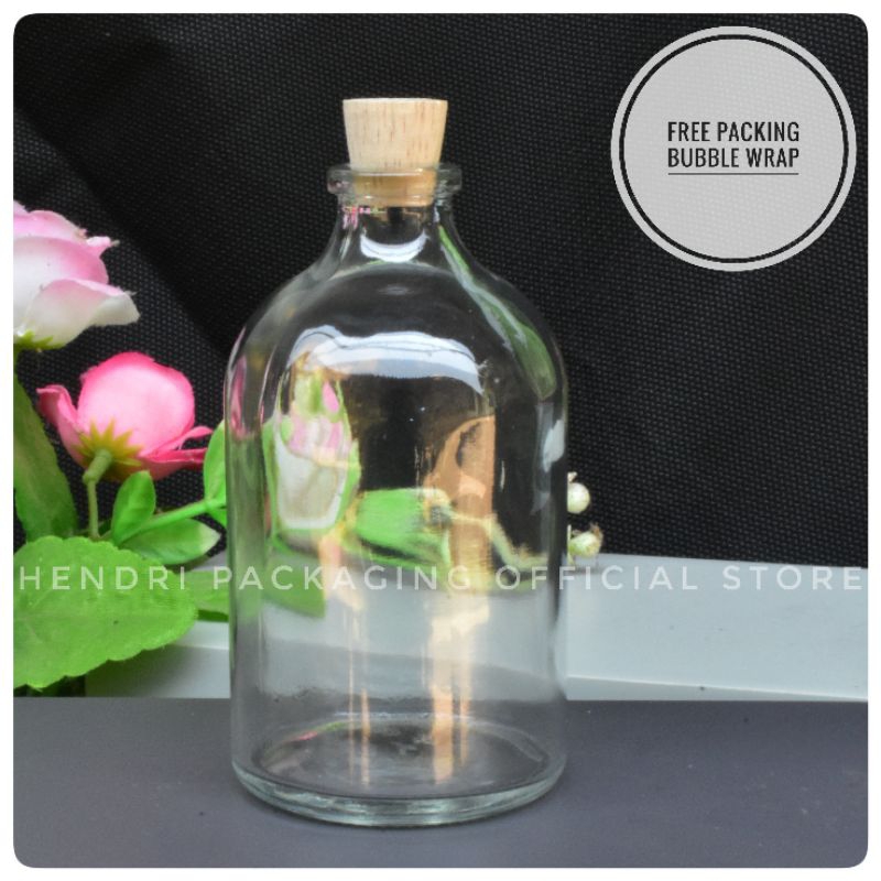 Jual Botol Kaca Vial 100ml Tutup Kayu Gabus Craft - Natural | Shopee ...