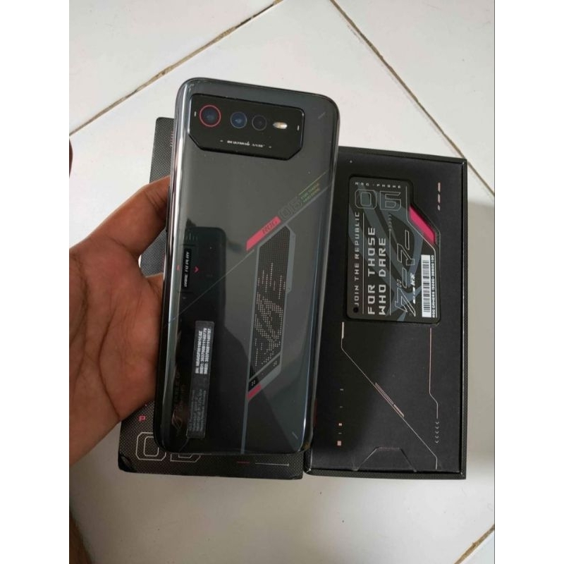 Jual Asus Rog 6 gaming warna black 8/256gb normal | Shopee Indonesia