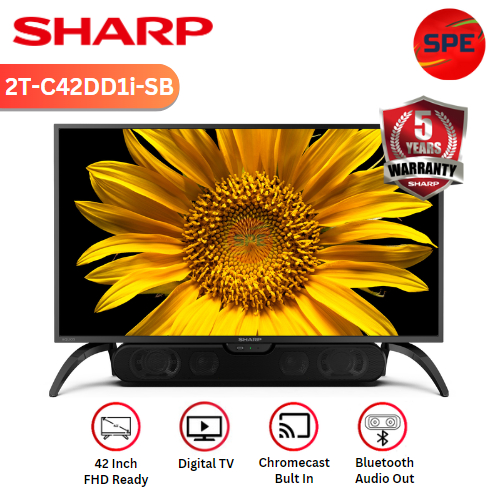 Jual TV SHARP DIGITAL 42 INCH 2T-C42DD1i-SB / 2TC42DD1iSB FULL HD GARANSI RESMI (MEDAN) | Shopee ...