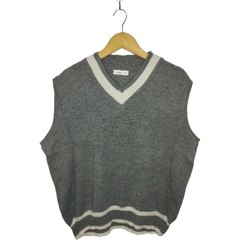 Jual Vest Rajut V-Neck Abu-abu | Shopee Indonesia