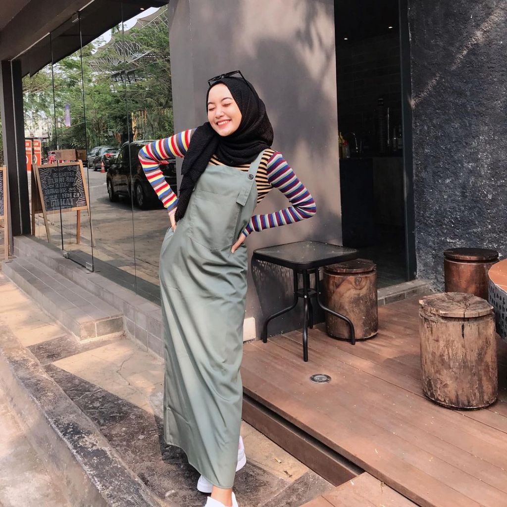 Jual ANYA BASIC OVERALL / OVERALL SAKU DEPAN | Shopee Indonesia