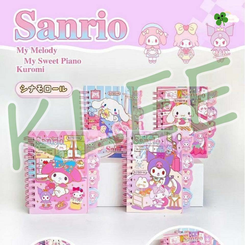 Jual RING MINI BOOK SANRIO - BUKU NOTES MOTIF SANRIO - MINI NOTE BOOK ...