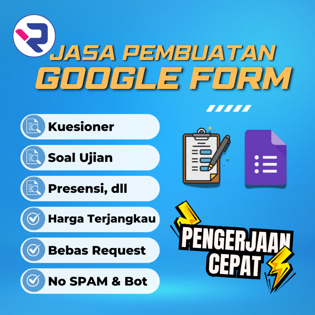 Jual Jasa Pembuatan Formulir Online | G Formulir | G Form | Kuesioner | Shopee Indonesia