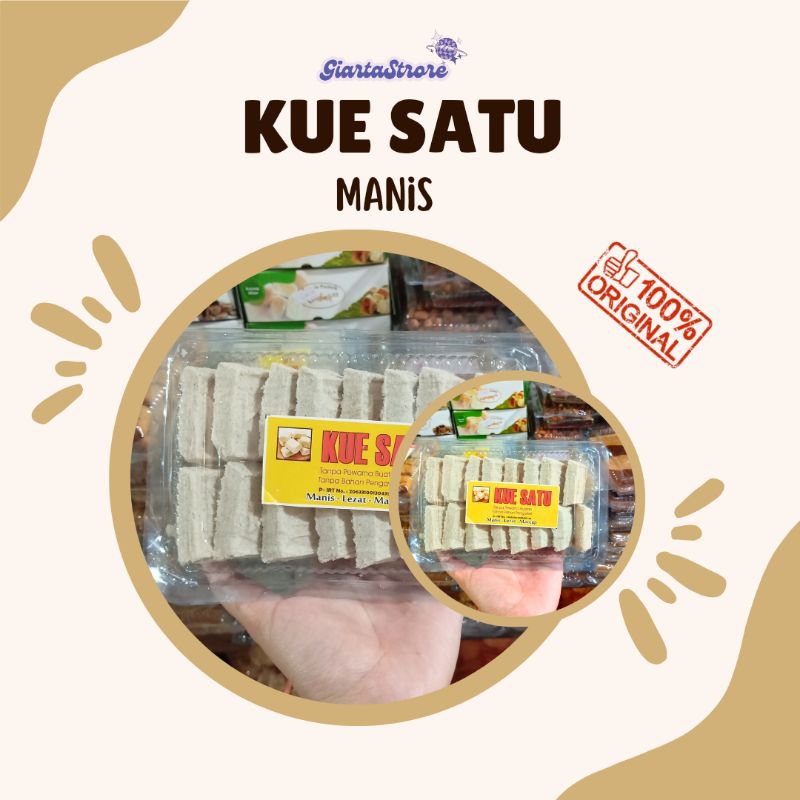 Jual Kue Satu Manis Lezat 1pack Isi 16pcs/Kue Koya/Jajanan Jadul ...