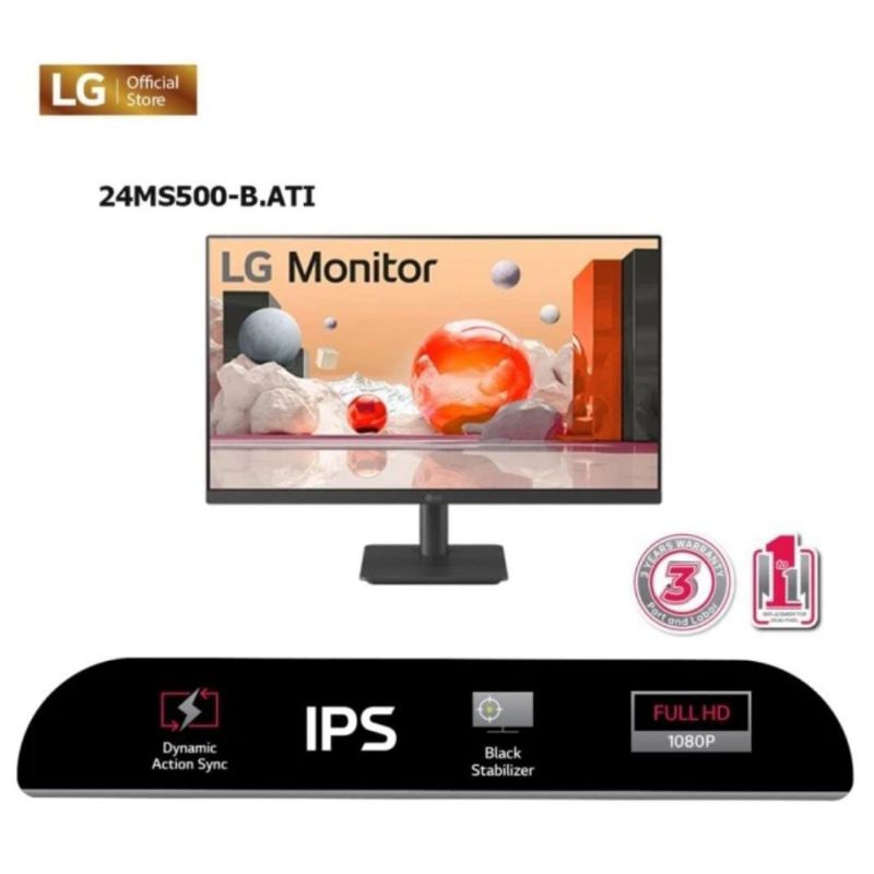 Jual Monitor LG 24" 24MS500-B IPS 100Hz Full HD | Shopee Indonesia
