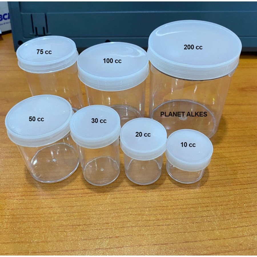 Jual Pot Urine / Pot Salep / Pot Plastik Bening 50cc 30cc 20cc 10cc ...