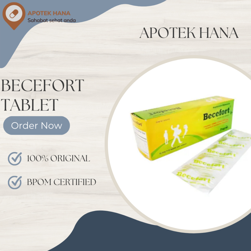 Jual Becefort Tablet (Multivitamin) | Shopee Indonesia