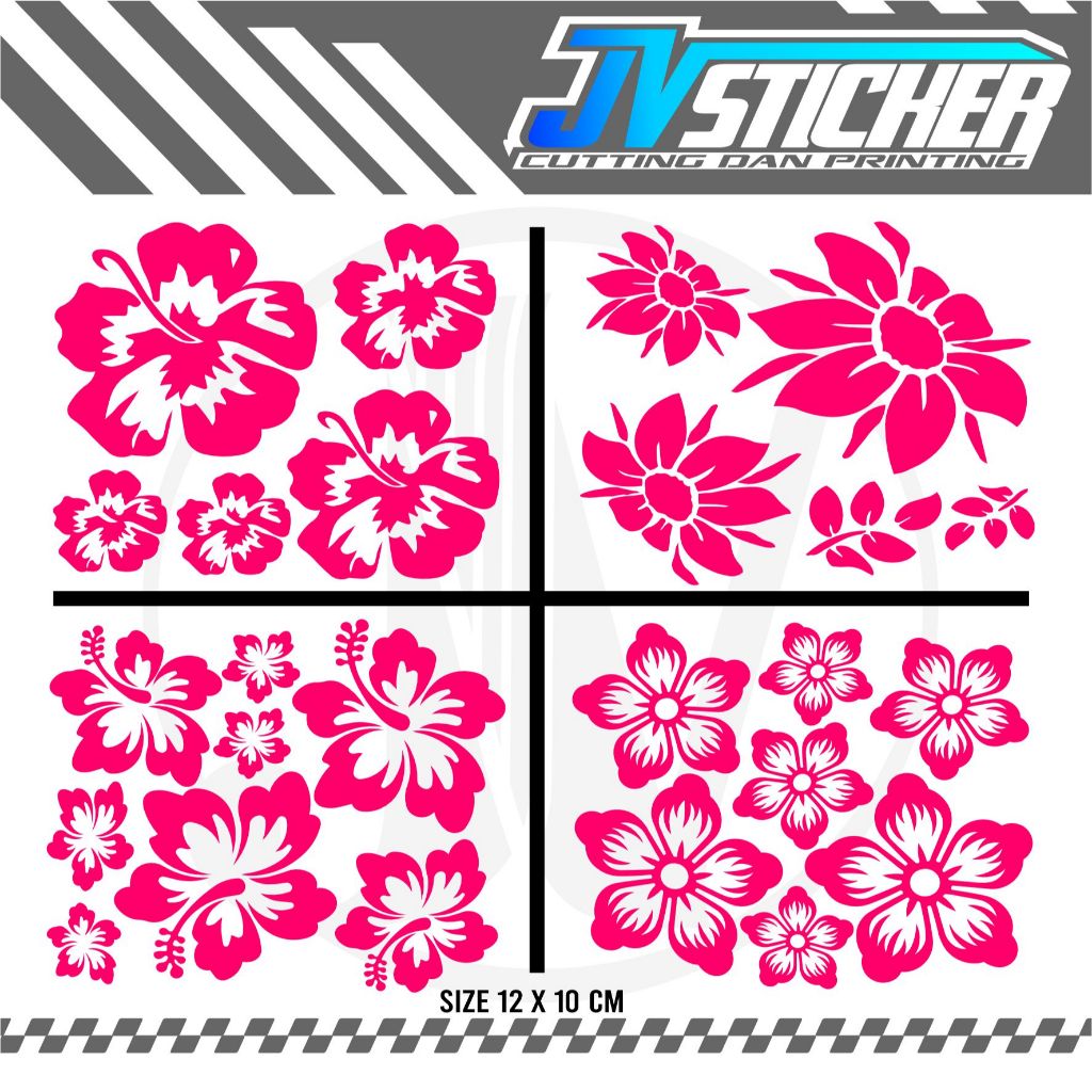Jual stiker bunga flower cutting sticker motor murah viral kembang ...
