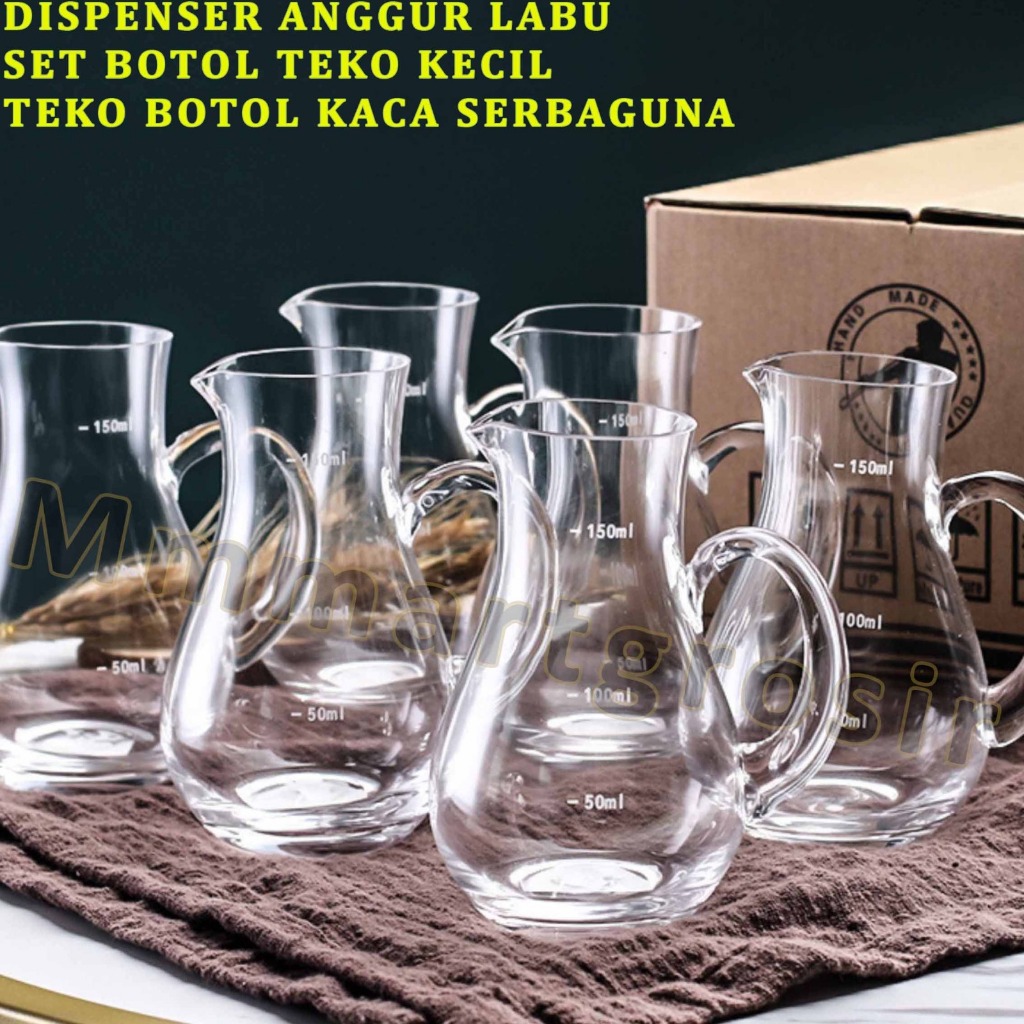 Jual Dispenser Anggur Labu / Set Botol Teko Kecil / Teko Botol Kaca ...