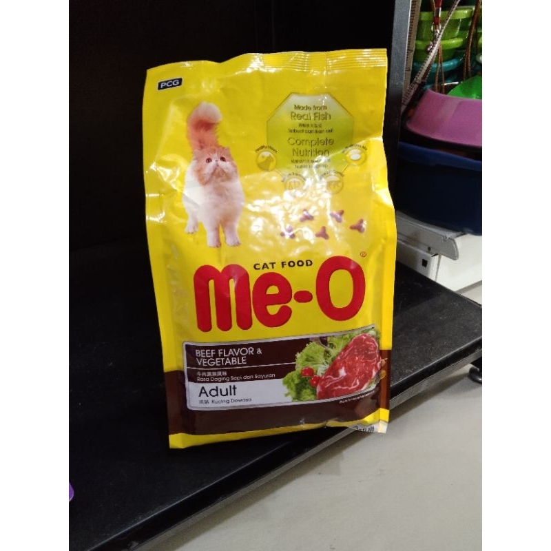 Jual meo cat food adult beef & vegetable 1,1 kg Frespack | Shopee Indonesia
