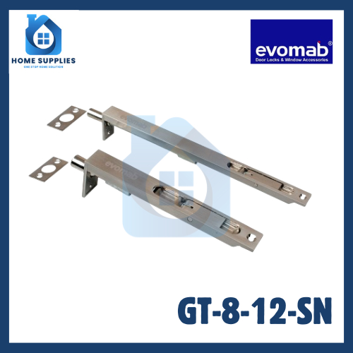 Jual Grendel Tanam Pintu / Flush Bolt - Evomab GT-8-12-SN | Shopee ...