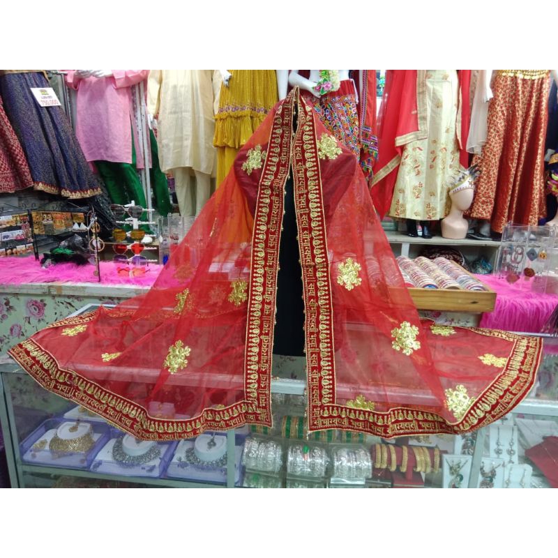 Jual Dupatta Selendang Syal Sarung Sarong Pengantin India Adat Bugis ...