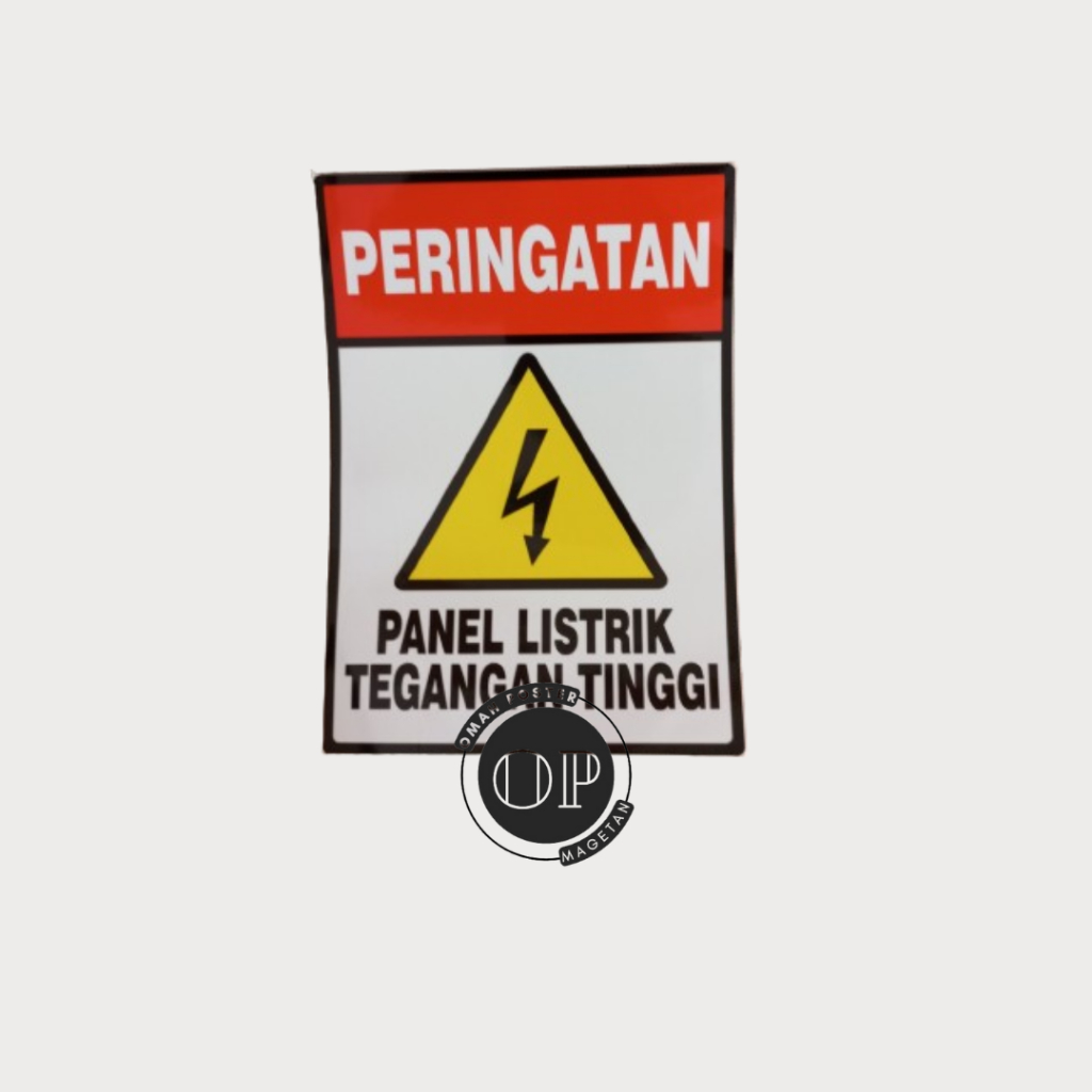 Jual Stiker Panel Listrik Tegangan Tinggi - Awas Listrik Tegangan ...