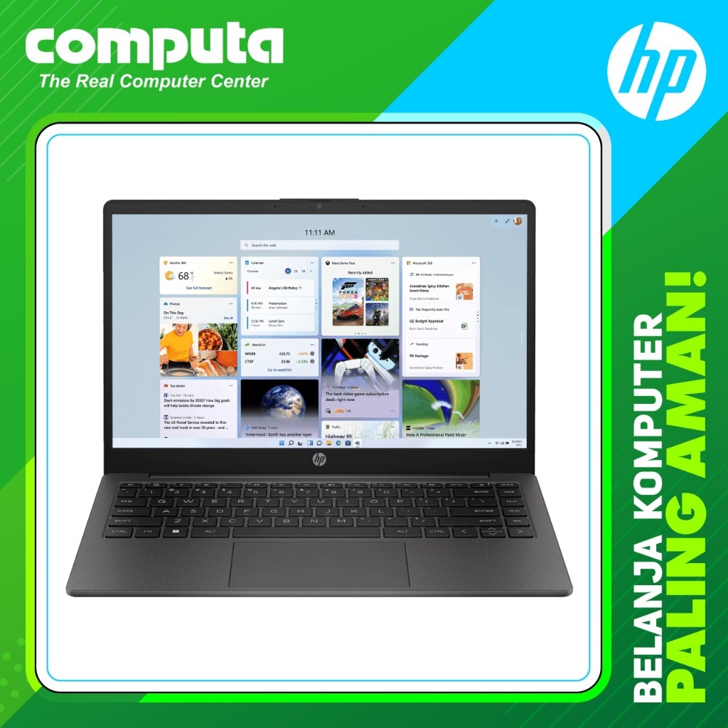 Jual HP 245 G10 AMD Ryzen 3 7320U 8GB 256GB SSD WIN OFFICE 14 HD Silver ...
