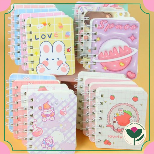 Jual Mini memo cute catatan kecil kertas bergaris gambar lucu memo ...