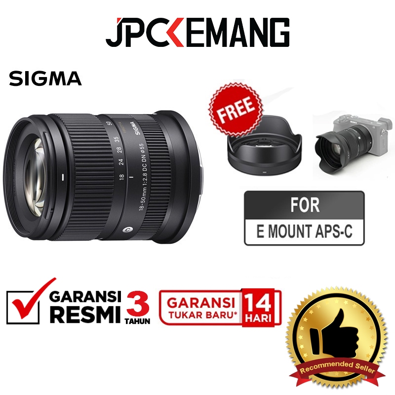 Jual Sigma 18-50mm f2.8 Sony E APSC DC DN Contemporary Sigma 18-50 f2.8 Garansi Resmi | Shopee ...