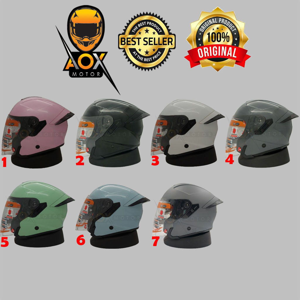 Jual Helm Halfface INK TERRA 2 ORIGINAL Solid Polos Spoiler (ongkir 2Kg ...