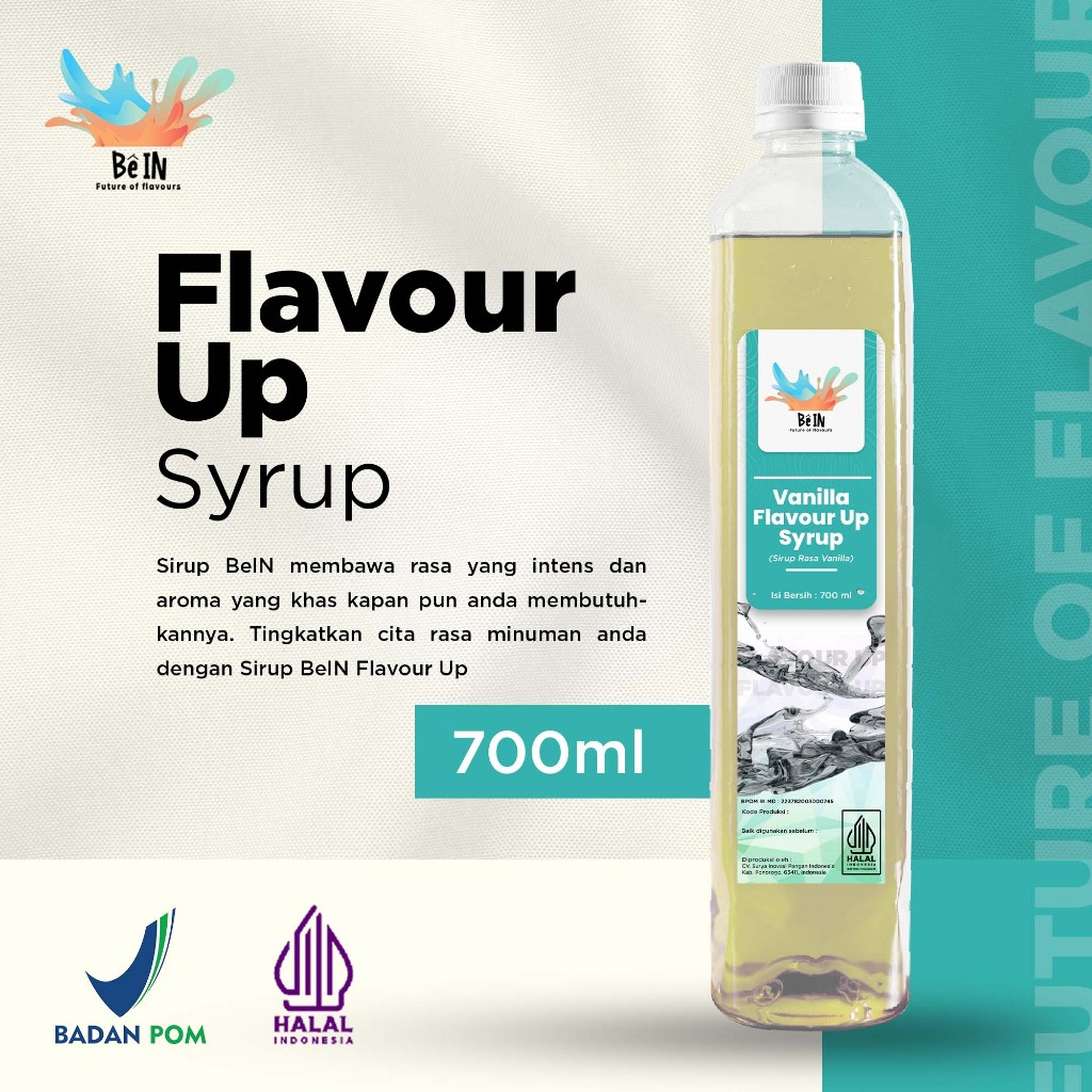 Jual BeIn Vanilla Flavour UP Syrup - Sirup Penguat Rasa 700ml | Shopee ...