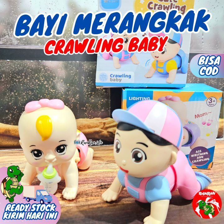 Jual Mainan Bayi Merangkak Cute Crawling Baby/Bayi Lucu merangkak/Bayi ...