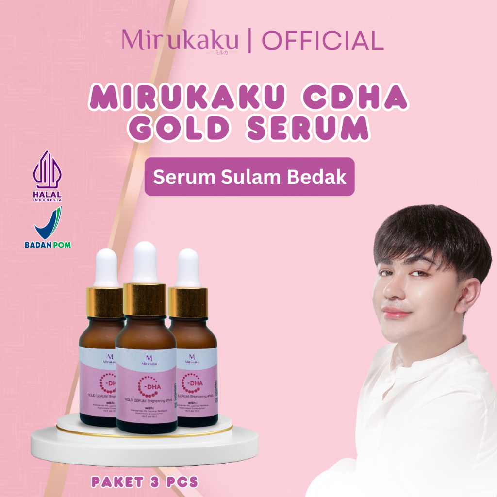 Jual Mirukaku CDHA Gold Serum Mencerahkan Flex Hitam Menyamarkan ...