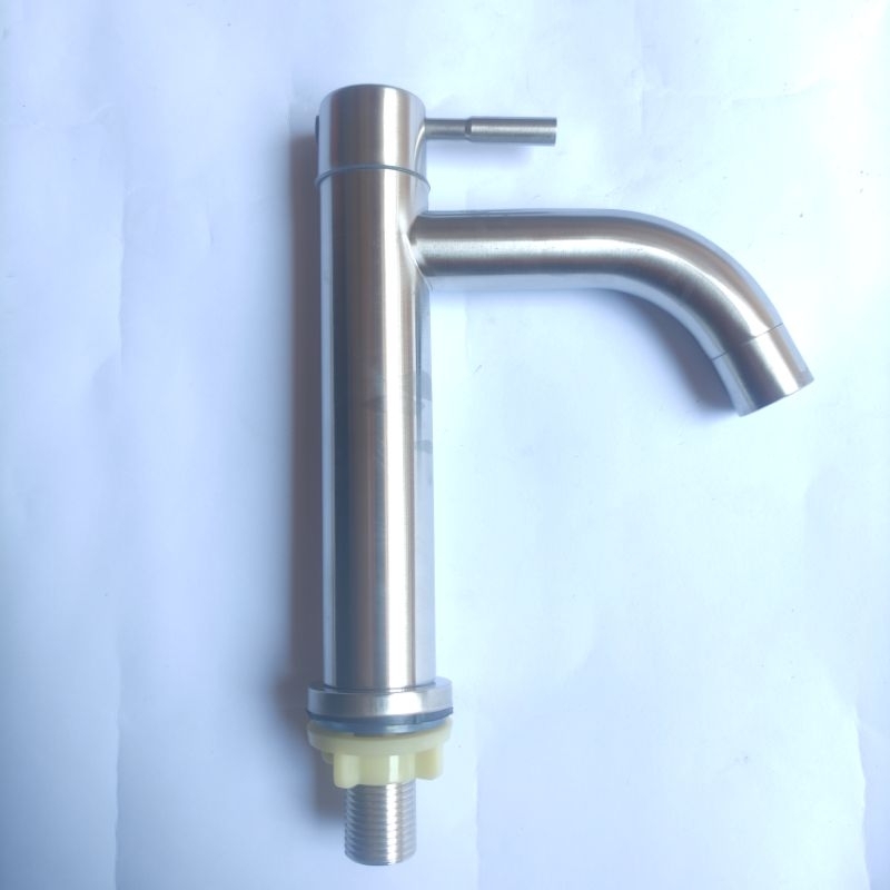 Jual KERAN WASTAFEL MODEL BAMBU STAINLESS STEEL SUS 304 20CM KRAN BAMBU ...