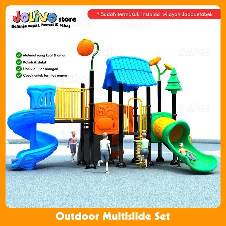 Jual Perosotan Prosotan Anak Outdoor Jumbo Slide Playhouse Playground ...