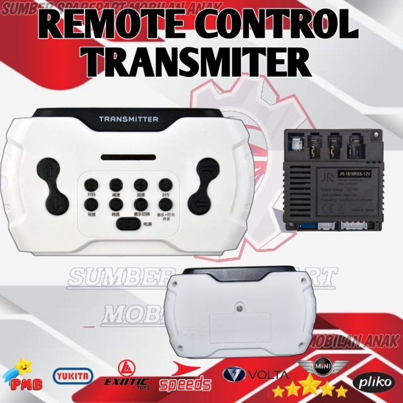 Jual REMOTE CONTROL TRANSMITTER JR 1816 RXS MOBIL AKI ANAK MOTOR AKI ...