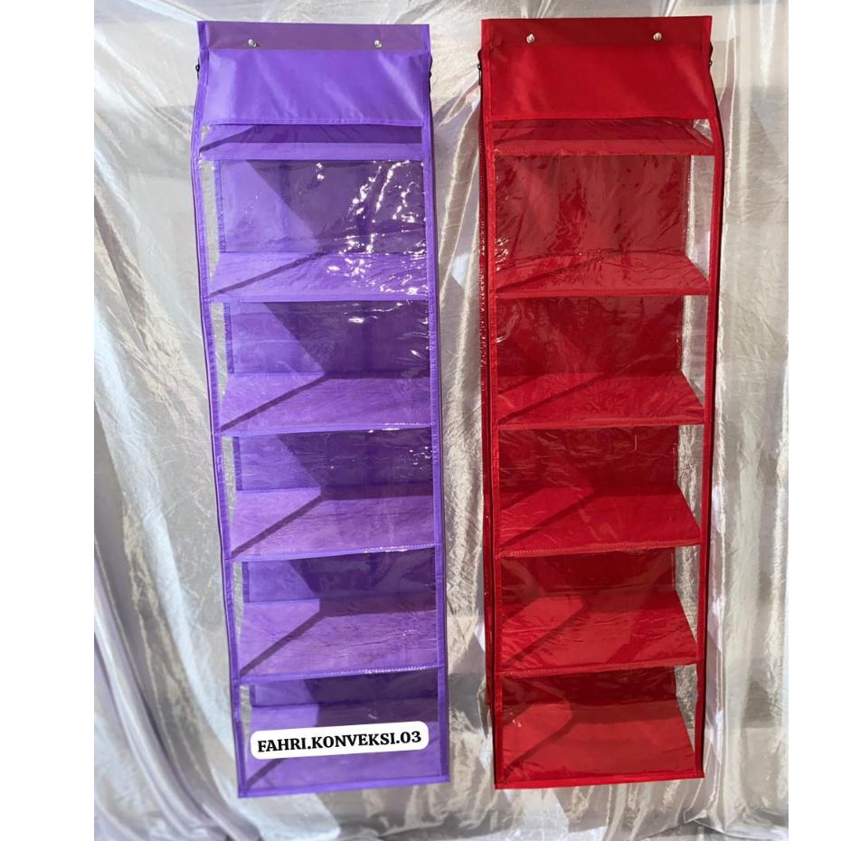 Jual Rak Tas SPONBON Polos Jumbo Full Resleting 6 Susun Alas Triplek ...