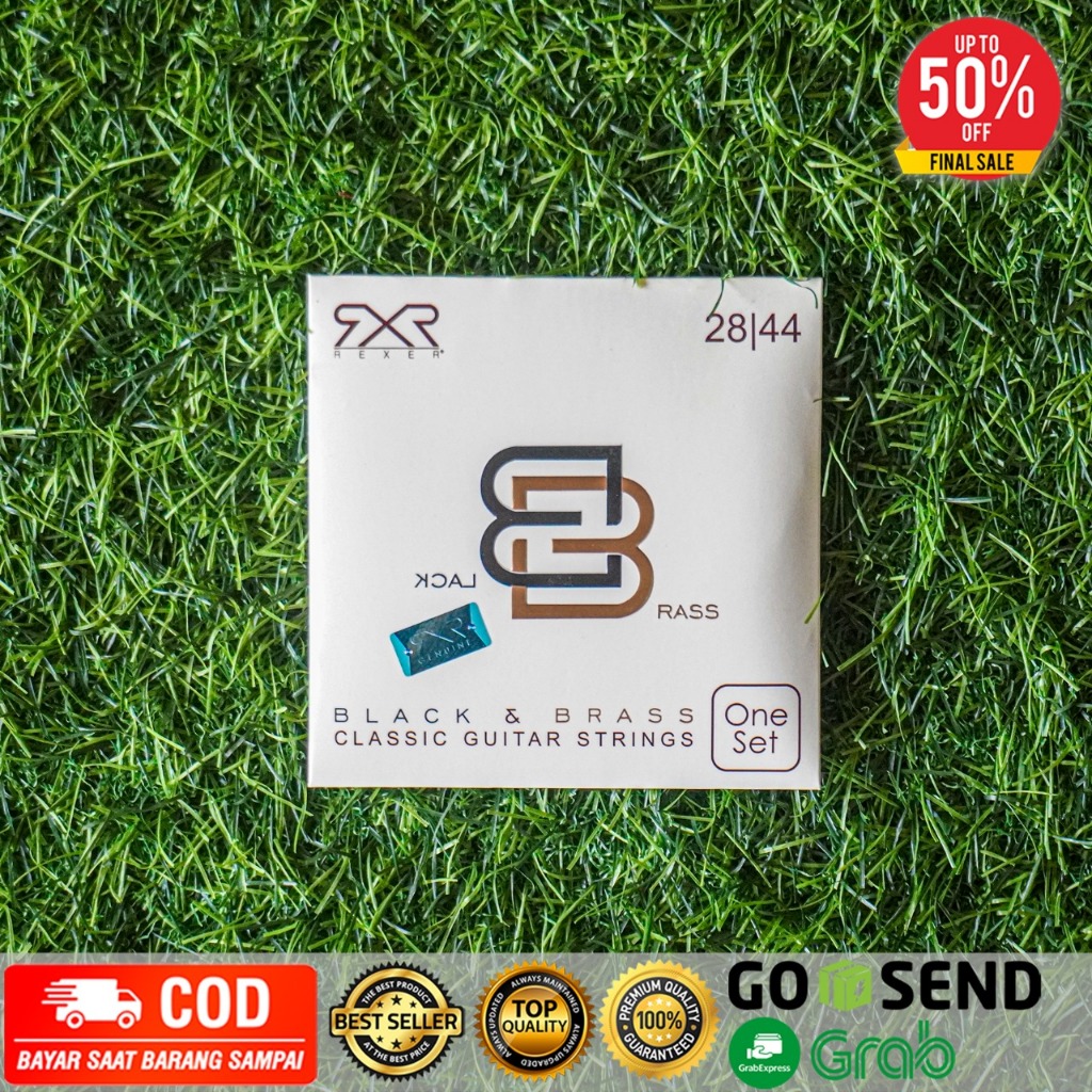 Jual Senar Gitar Classic REXER Black Nylon & Brass Wound 28/44 | Shopee ...