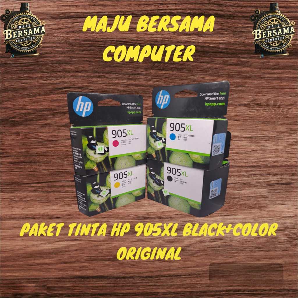 Jual Paket Tinta HP 905XL Black+Color Ink Original Forprint 6950 ...