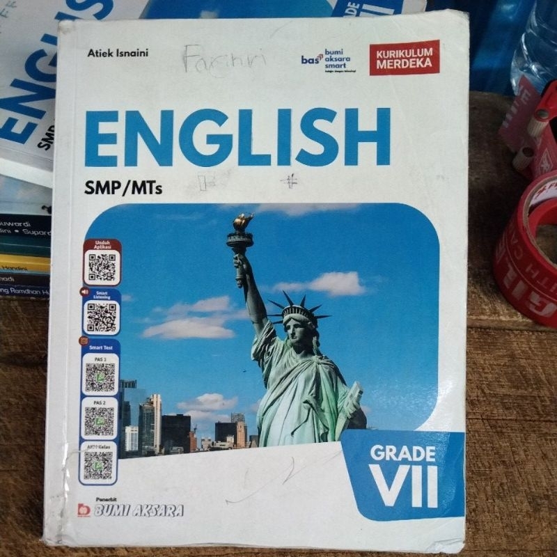 Jual BUKU ENGLISH SMP/MTs KELAS VII/7/1 KURIKULUM MERDEKA PENERBIT BUMI AKSARA | Shopee Indonesia