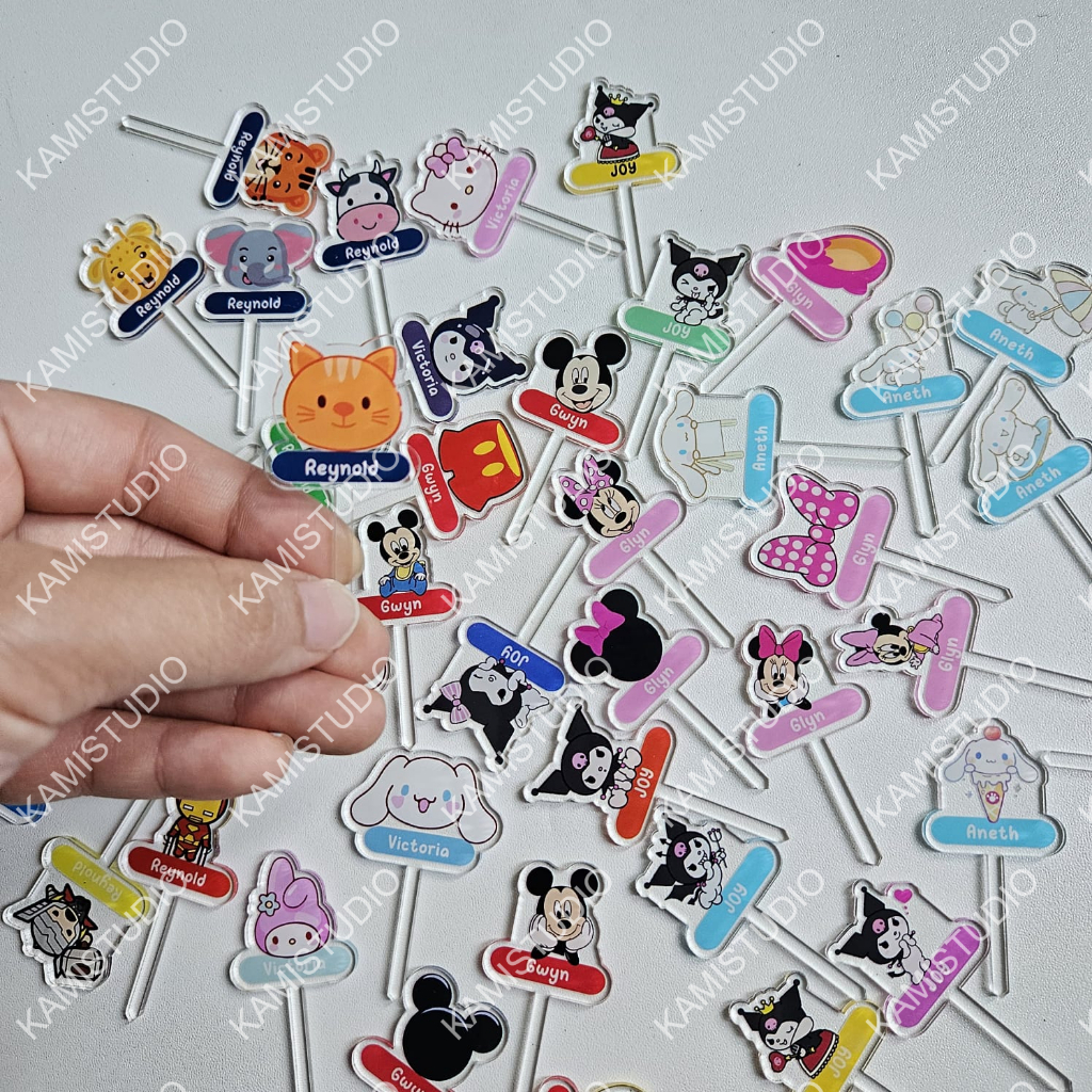 Jual TUSUKAN BENTO Part 2 AKRILIK FOOD PICK / TUSUK GIGI LUCU/ TUSUK ...